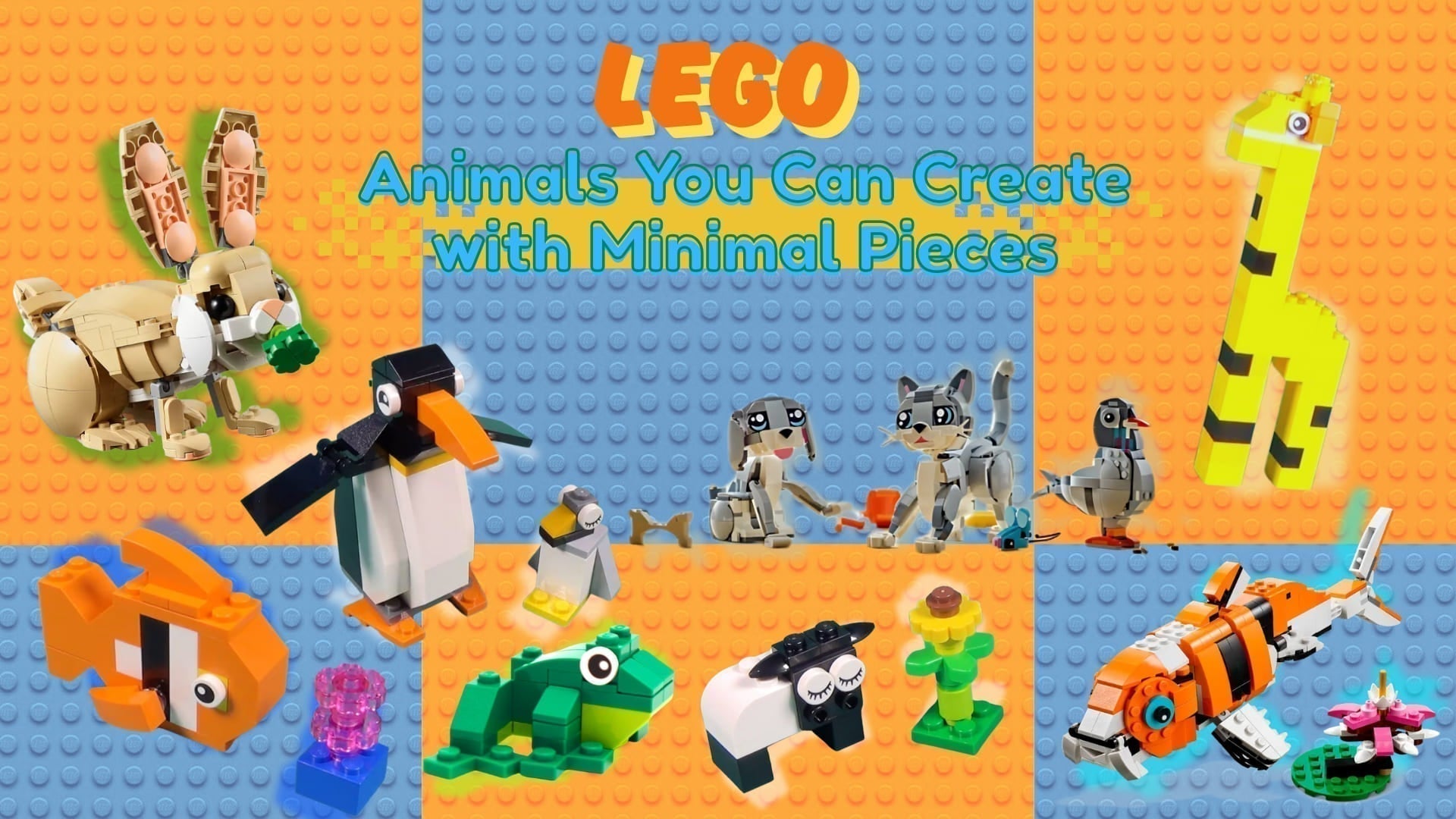 LEGO Animals to Build with a Few Simple Bricks | Game of Bricks EU